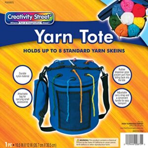 Creativity Street Yarn Tote, Blue, 10-1/2"H x 12" W, 1 Tote