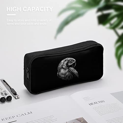 Macaw Parrot Sketchy Art Portrait Pencil Case Pencil Pouch Coin Pouch Cosmetic Bag Office Stationery Organizer