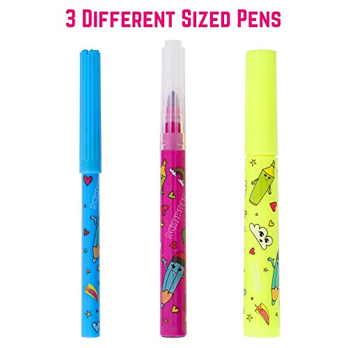 GirlZone Arts and Crafts Fruit Scented Markers and Pencil Case For Girls, Great Gifts For Girls