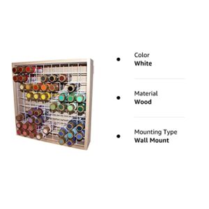 Wood Craft Paint Storage, white