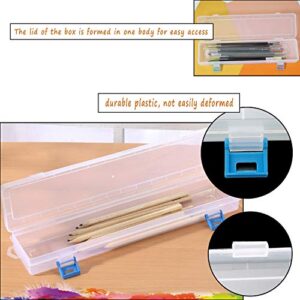 3PCS Brushes Storage Box Paint Brush Drawing Pen Container with Buckle Design