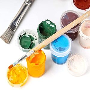 Small Paint Cup with Lids, Plastic Mini Paint Containers DIY Craft Storage Containers Craft Paint Cup for Paint Beads Seeds Clay or Others (25 Pieces)