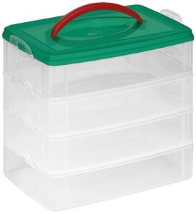 snapware fba_ snap ‘n stack seasonal (4) 6″x9″ rectangle 2.5″ l(6), medium, clear