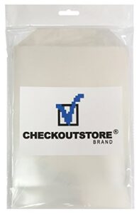 100 checkoutstore® clear storage pockets (6 3/4 x 9 1/2)