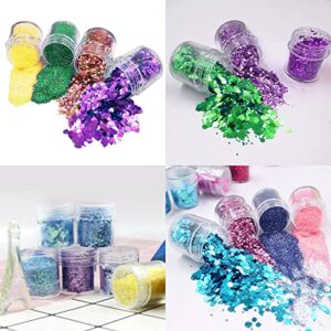 Tosnail 60 Clear Plastic Screw-Top Storage Containers for Diamond Painting, Beads, Sequins, Nails, Jewelry Making