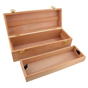 us art supply artist wood pastel, pen, marker storage box with drawer(s) (medium tool box)