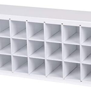 ArtBin 6828AG Paint Storage Tray, Art & Craft Supply Storage, Super Satchel System Accessory, Wall Mountable 21 Compartment Paint Organizer, White