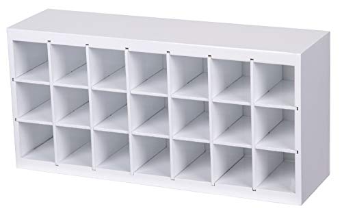 ArtBin 6828AG Paint Storage Tray, Art & Craft Supply Storage, Super Satchel System Accessory, Wall Mountable 21 Compartment Paint Organizer, White