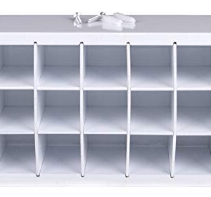 ArtBin 6828AG Paint Storage Tray, Art & Craft Supply Storage, Super Satchel System Accessory, Wall Mountable 21 Compartment Paint Organizer, White