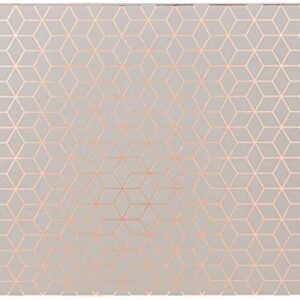 DCWVE Die Cuts with A View Photo Box PB-002-00022, Gray Geo W/Rose Gold Foil