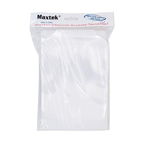 100 Maxtek Clear Stamp and Die Storage Pockets CPP Plastic Pockets, Large 5.5"X7.25"