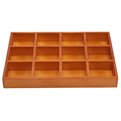 Juvale Wooden Drawer Organizer with 12 Compartments, Sorting Tray (13.2 x 9.2 in)