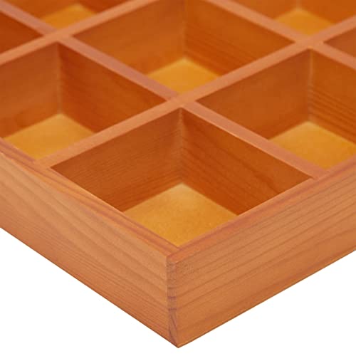 Juvale Wooden Drawer Organizer with 12 Compartments, Sorting Tray (13.2 x 9.2 in)