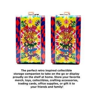 AQUARIUS Grateful Dead Fun Box - Sturdy Tin Storage Box with Plastic Handle & Embossed Front Cover - Officially Licensed Grateful Dead Merchandise & Collectible Gifts