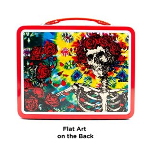 AQUARIUS Grateful Dead Fun Box - Sturdy Tin Storage Box with Plastic Handle & Embossed Front Cover - Officially Licensed Grateful Dead Merchandise & Collectible Gifts