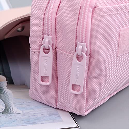 Kawaii Cherry Blossom Pencil Bag Pink Sweet Pencil Case Large Capacity Stationery Pouch School Supplies Makeup Bag (Pink)