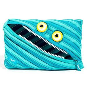 zipit jumbo pencil case, blue, jumbo pencil case