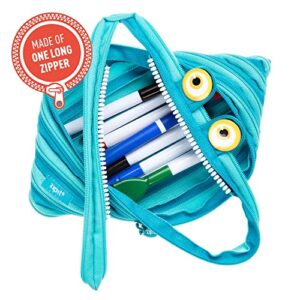 ZIPIT Jumbo Pencil Case, Blue, Jumbo Pencil Case