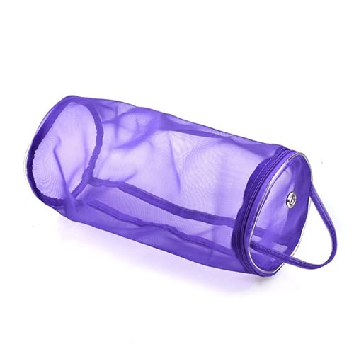 Yarn Storage Bag, 2pc Mesh Knitting Bag Round Yarn Balls Organizer for knitting lovers, Purple