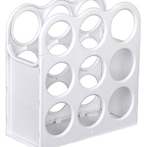 ArtBin 6866AG Mini Vinyl Storage Rack, Organizer up to 9 (5.5") Vinyl Rolls, White, 1 Rack