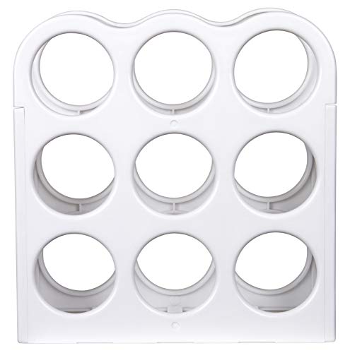 ArtBin 6866AG Mini Vinyl Storage Rack, Organizer up to 9 (5.5") Vinyl Rolls, White, 1 Rack