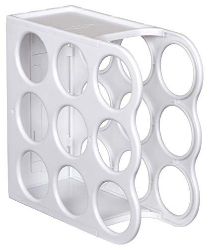 ArtBin 6866AG Mini Vinyl Storage Rack, Organizer up to 9 (5.5") Vinyl Rolls, White, 1 Rack