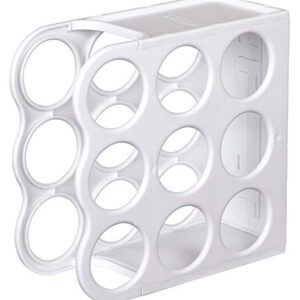 ArtBin 6866AG Mini Vinyl Storage Rack, Organizer up to 9 (5.5") Vinyl Rolls, White, 1 Rack