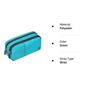 Pencil Case Large Capacity Pen Bag Makeup Pouch Durable Students Stationery Two Big Pockets With Double Zipper Green