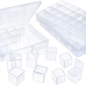 84 grids large separate diamond painting accessories beads organizer diy diamond painting kit bead organizer storage box, each 28 grids