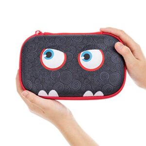 ZIPIT Wildlings Pencil Box for Kids | Pencil Case for School | Organizer Pencil Bag | Large Capacity Pencil Pouch (Black)