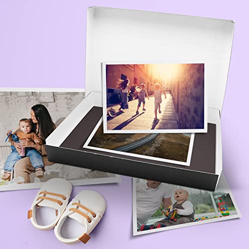 Golden State Art, Acid-Free Archival 16x20 Inches Metal Edge Drop Front Museum Photo Storage Box, Protect Documents, Prints, Pictures, Photographs, Arts And Crafts, Black