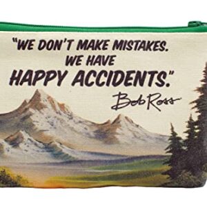 Bob Ross Bag - 9" Canvas Zipper Pouch for Pencils, Tools, Cosmetics, Toiletries and More