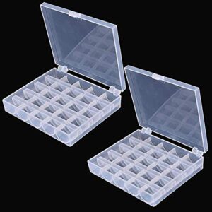 bobbin box,lnka 2 box machine bobbin organizer plastic case for brother janome singer sewing machine holder container box