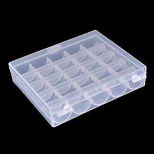 Bobbin Box,LNKA 2 Box Machine Bobbin Organizer Plastic Case for Brother Janome Singer Sewing Machine Holder Container Box