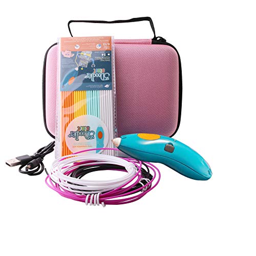 WERJIA Hard Carrying Case Compatible with 3Doodler Start 3D Printing Pen (Pink，Case Only)