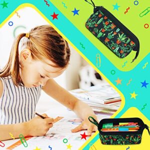 Pencil Case Durable Lightweight,Makeup Bag With Smooth Zipper, Multifunction Cosmetic Bag Easy Grip Handle,Suitable For Boys, Girls And Adults. For School Supplies And Cosmetics