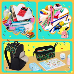 Pencil Case Durable Lightweight,Makeup Bag With Smooth Zipper, Multifunction Cosmetic Bag Easy Grip Handle,Suitable For Boys, Girls And Adults. For School Supplies And Cosmetics