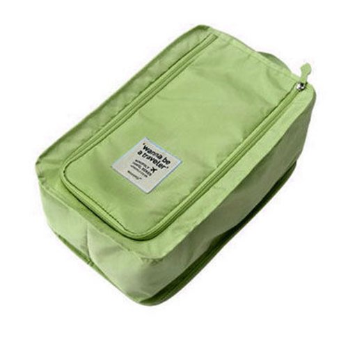 Wrapables Travel Organizer Packing Cube for Shoe Bag, Lingerie - Green