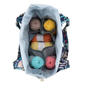 LUKEO Crochet Bag Yarn Knitting Storage Travel Home Organizer Sewing Tools Accessories