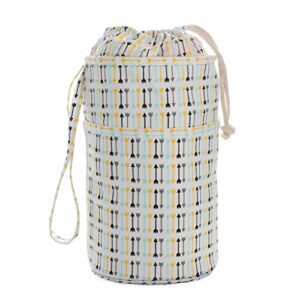 lukeo yarn bag knitting bags crochet storage diy portable women crochet hooks balls embroidery