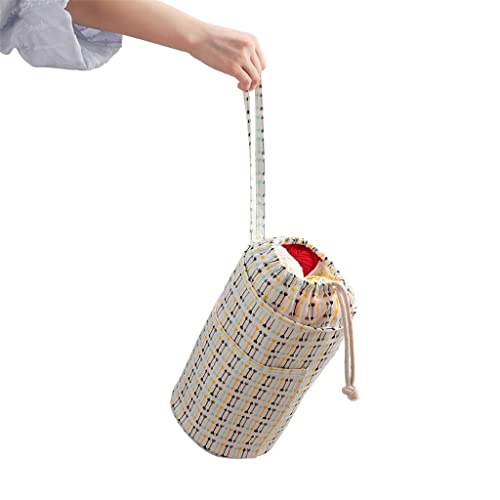 LUKEO Yarn Bag Knitting Bags Crochet Storage DIY Portable Women Crochet Hooks Balls Embroidery