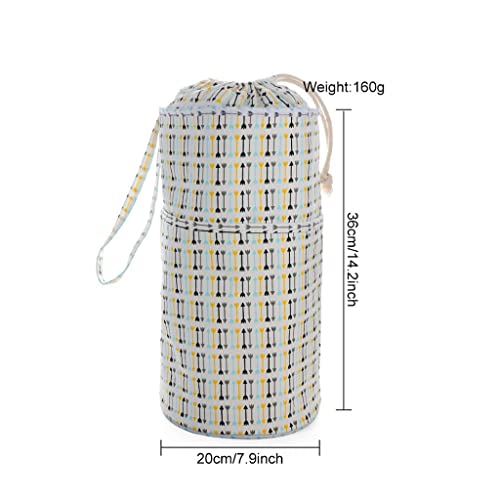 LUKEO Yarn Bag Knitting Bags Crochet Storage DIY Portable Women Crochet Hooks Balls Embroidery