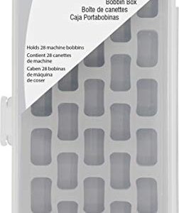 Dritz, Stores 28 Bobbin Box, Clear