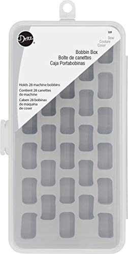 Dritz, Stores 28 Bobbin Box, Clear