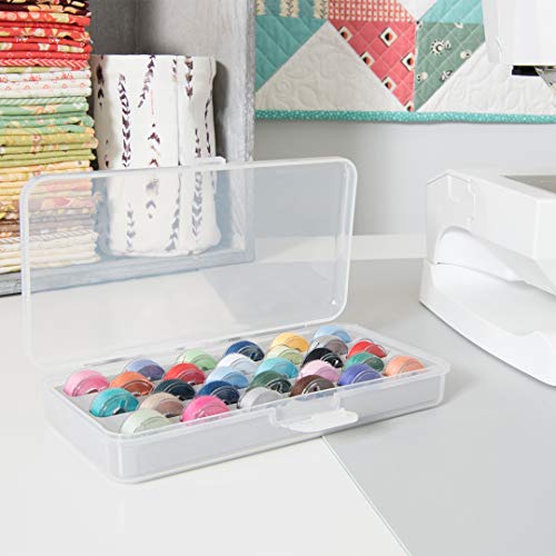 Dritz, Stores 28 Bobbin Box, Clear