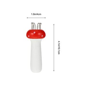 Milisten 1PCS French Knitter Wooden Knitting Spool Mushroom Yarn Knitting Spool Knitter Bead Jewelry Maker Braiding Weaving Tool