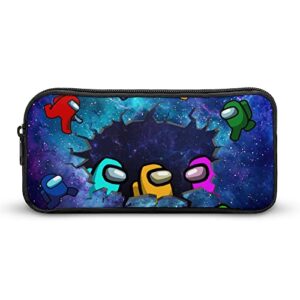 jizokacw game pencil case with zipper unique stationary bag multifunction pencil pouch large capacity pen bag for boy girl men women teen