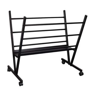 falling in art metal print rack, drying display, storage stand for artworks, posters, prints, great assistant for shows & galleries, easy moving with rolling casters, well hold 170lb