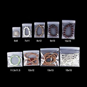 5.9mil Clear Jewelry Anti Oxidation Bag Zipper Lock Clarity Packet for Zip Resealable Closure Lock Pouch Plastic Grip Seal Pack for Bracelet Rings Earrings (30, 2.75x4.3 inch)