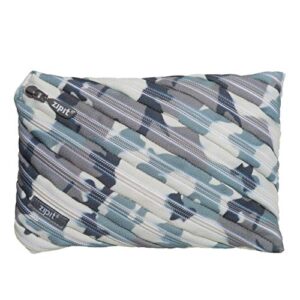 zipit camo big pencil case, grey camouflage